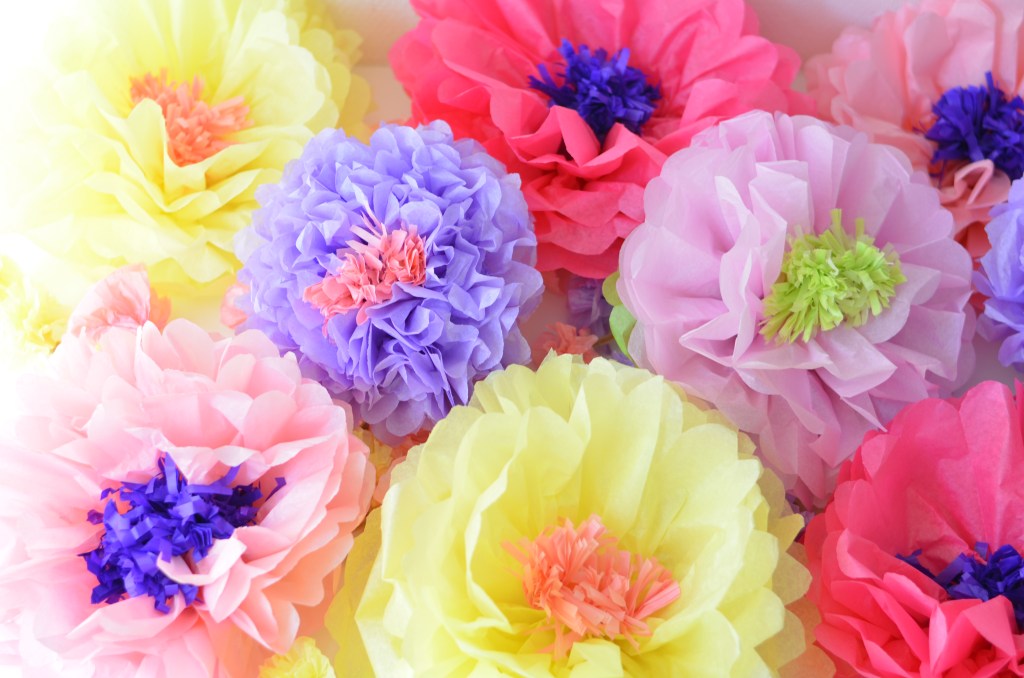 DIY: Colourful Paper Flowers – The Party Ville – Party planner ...